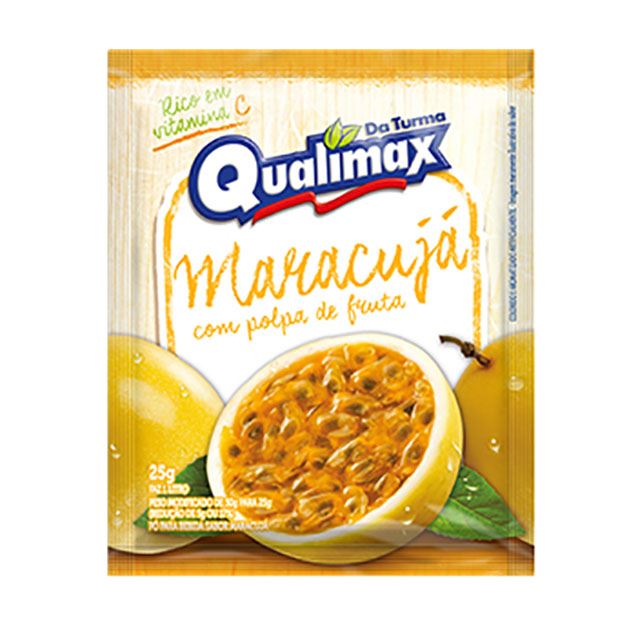 REFRESCO QUALIMAX MARACUJÁ 25G | Deskontão Atacado