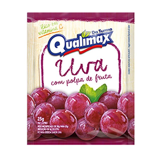 REFRESCO QUALIMAX UVA 25G | Deskontão Atacado