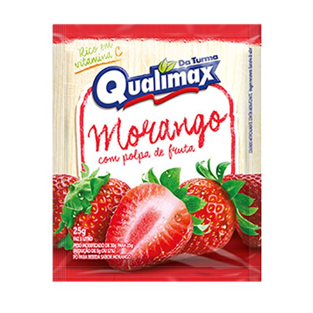REFRESCO QUALIMAX MORANGO 25G | Deskontão Atacado