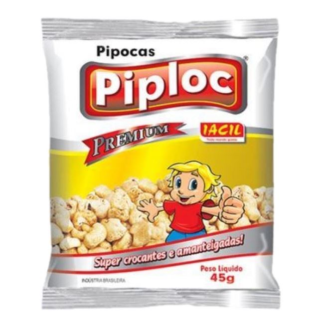 PIPOCA SALGADA PIPLOC PREMIUM 10X45G | Deskontão Atacado