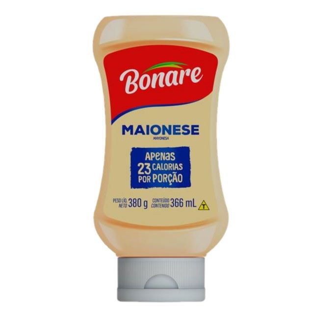 MAIONESE BONARE TOP DOWN 380G | Deskontão Atacado