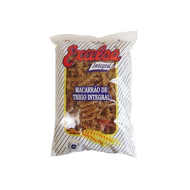 MACARRAO INTEGRAL ESPIRAL EXCELSA 500G | Deskontão Atacado